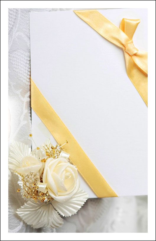 Wedding Program Cover Template 1