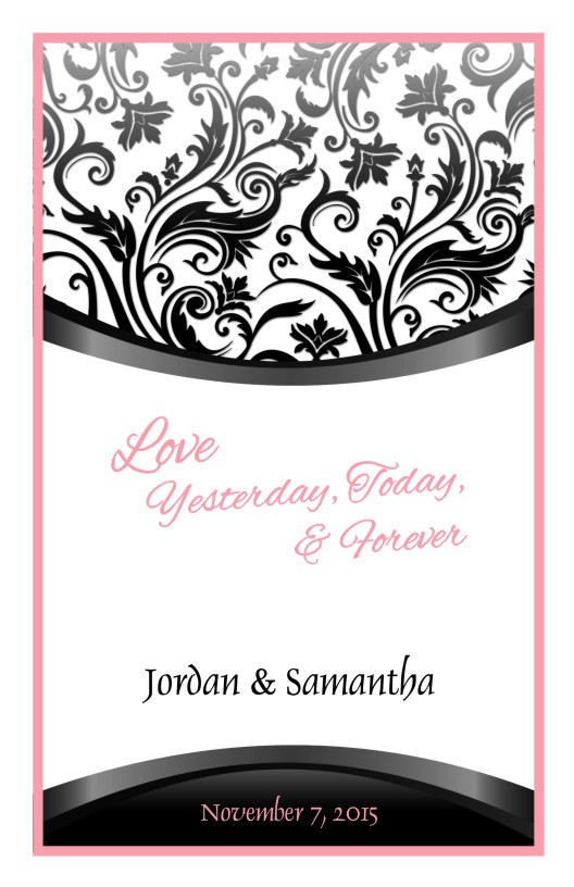 Wedding Program Cover Template 10