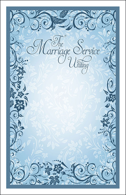 Wedding Program Cover Template 11A
