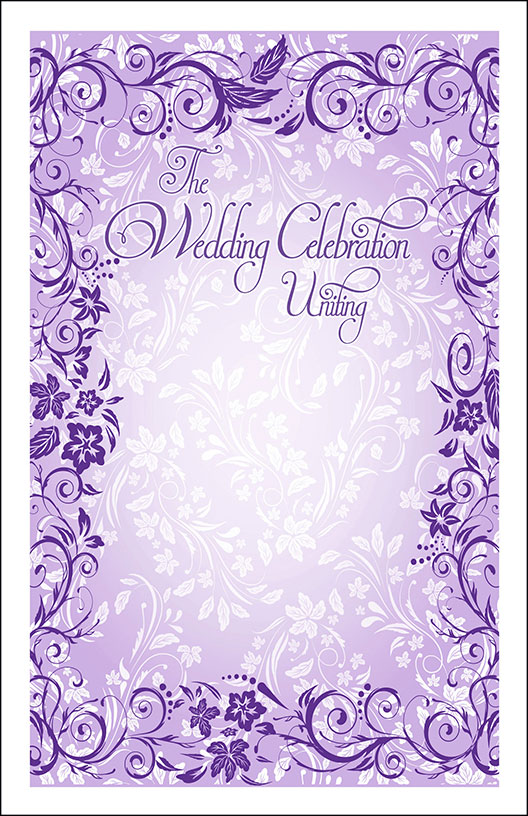 Wedding Program Cover Template 11B