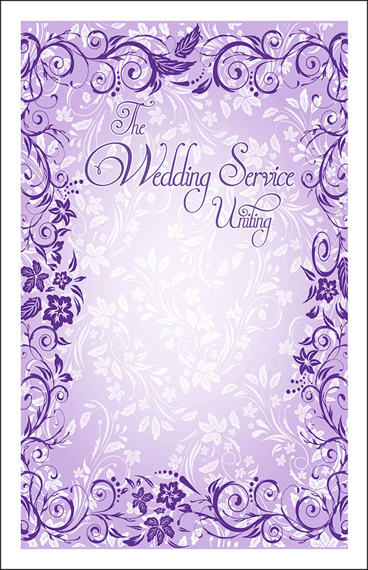 Wedding Program Cover Template 11B