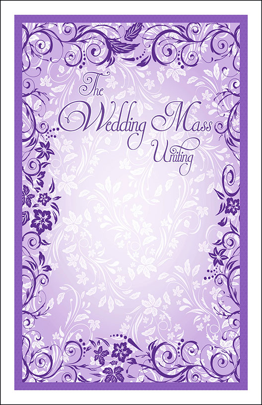 Wedding Program Cover Template 11B