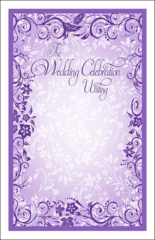 Wedding Program Cover Template 11B
