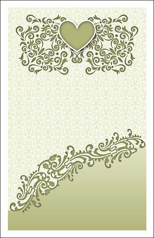 Wedding Program Cover Template 12A