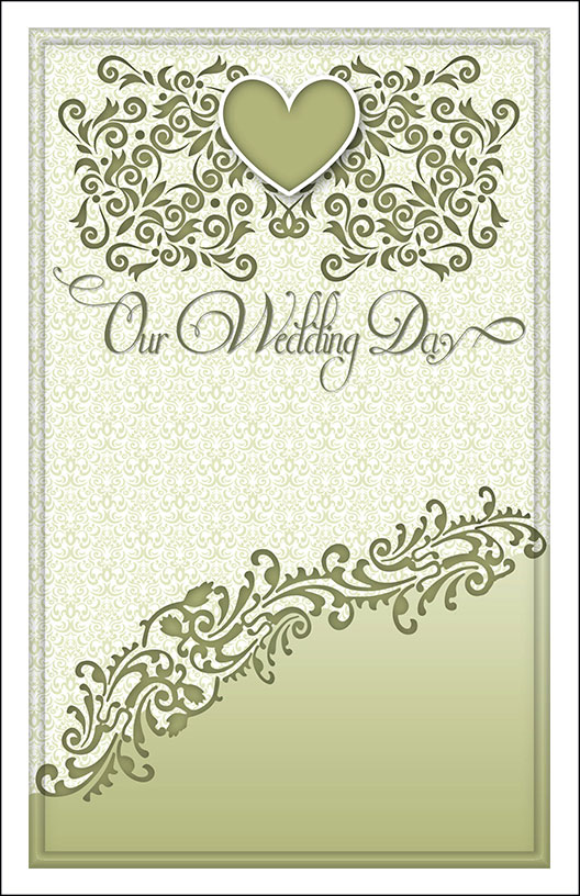 Wedding Program Cover Template 12A