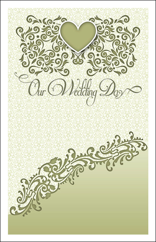 Wedding Program Cover Template 12A