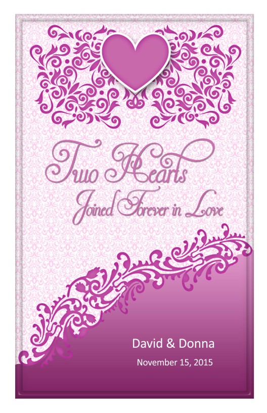 Wedding Program Cover Template 12B