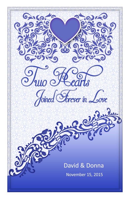 Wedding Program Cover Template 12C
