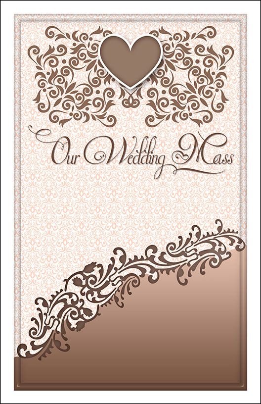 Wedding Program Cover Template 12D