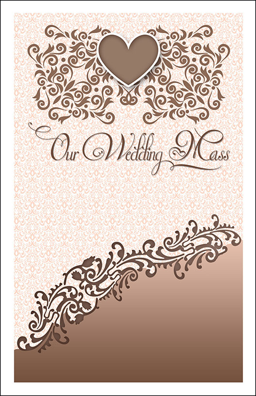 Wedding Program Cover Template 12D