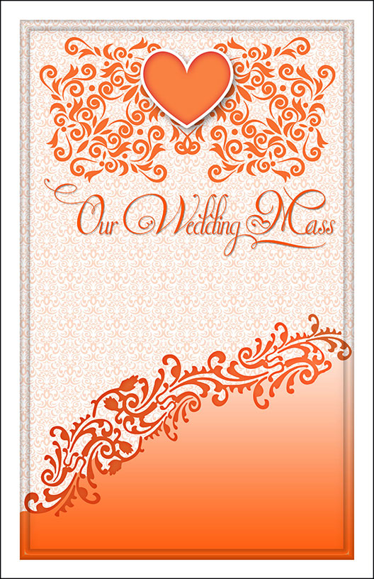 Wedding Program Cover Template 12E