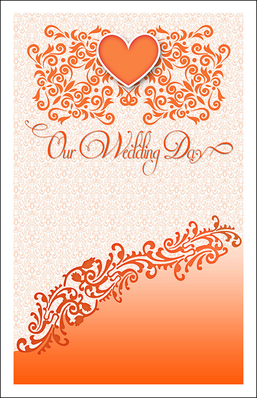 Wedding Program Cover Template 12E