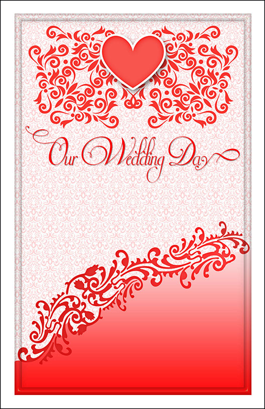 Wedding Program Cover Template 12F