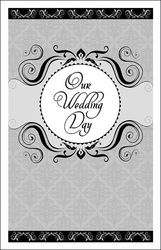 Wedding Program Cover Template 13A