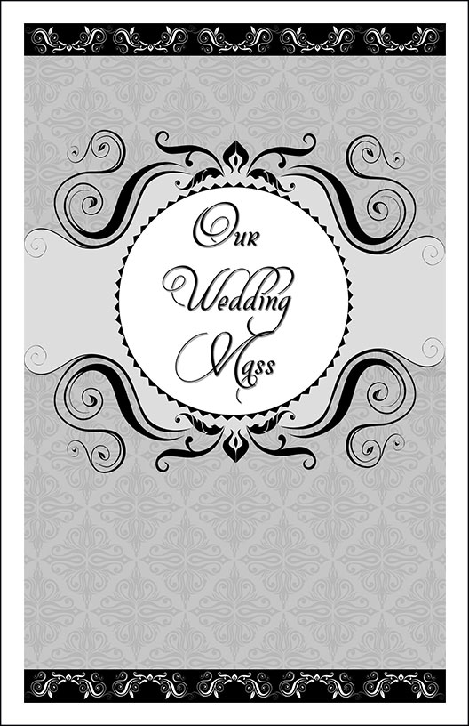 Wedding Program Cover Template 13A