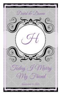 Wedding Program Cover Template 13A