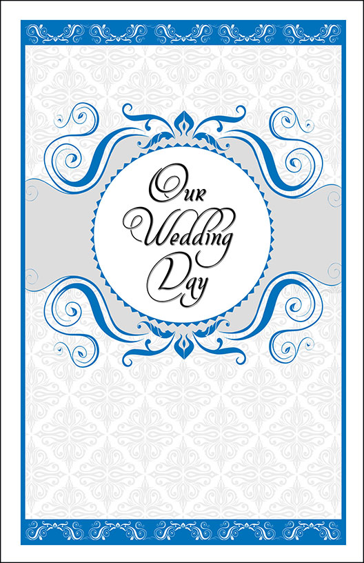 Wedding Program Cover Template 13B