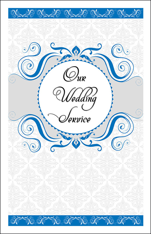 Wedding Program Cover Template 13B