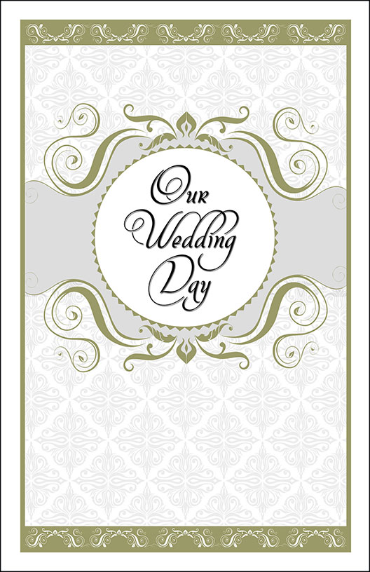 Wedding Program Cover Template 13E