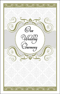 Wedding Program Cover Template 13E