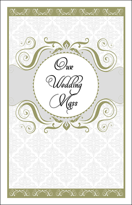 Wedding Program Cover Template 13E