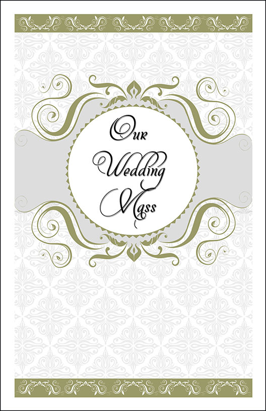 Wedding Program Cover Template 13E