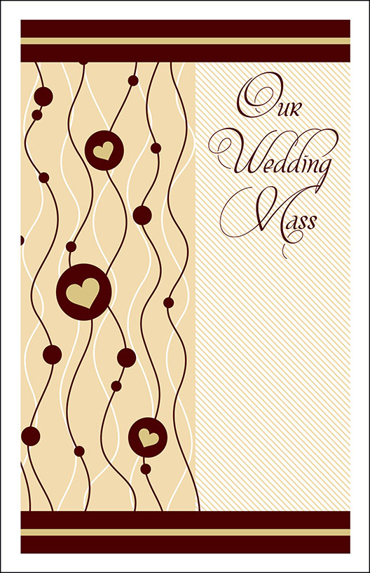 Wedding Program Cover Template 14C