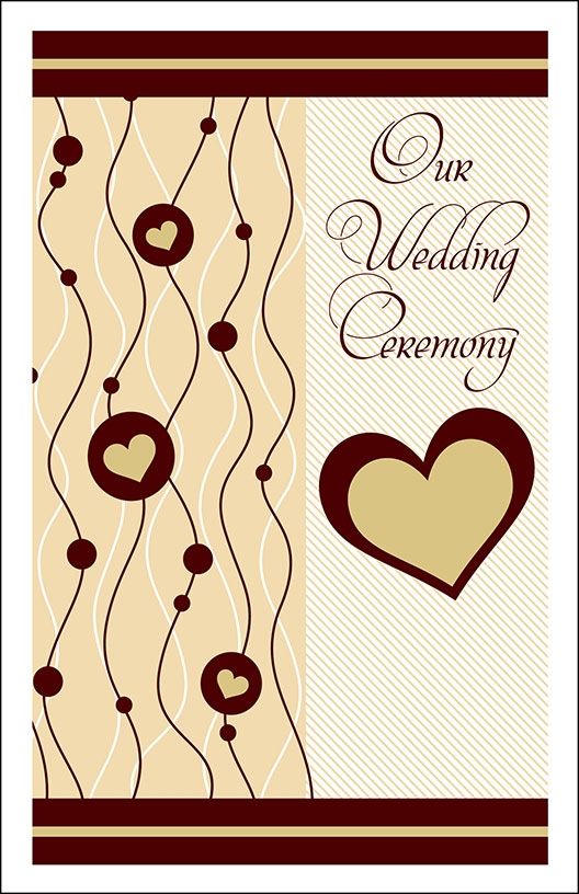 Wedding Program Cover Template 14C