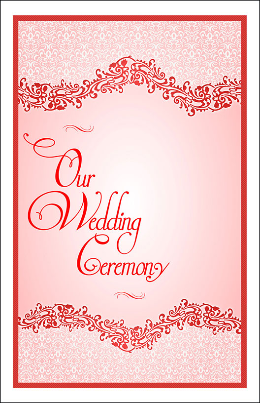 Wedding Program Cover Template 4F