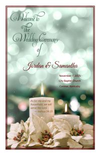 Wedding Program Cover Template 7