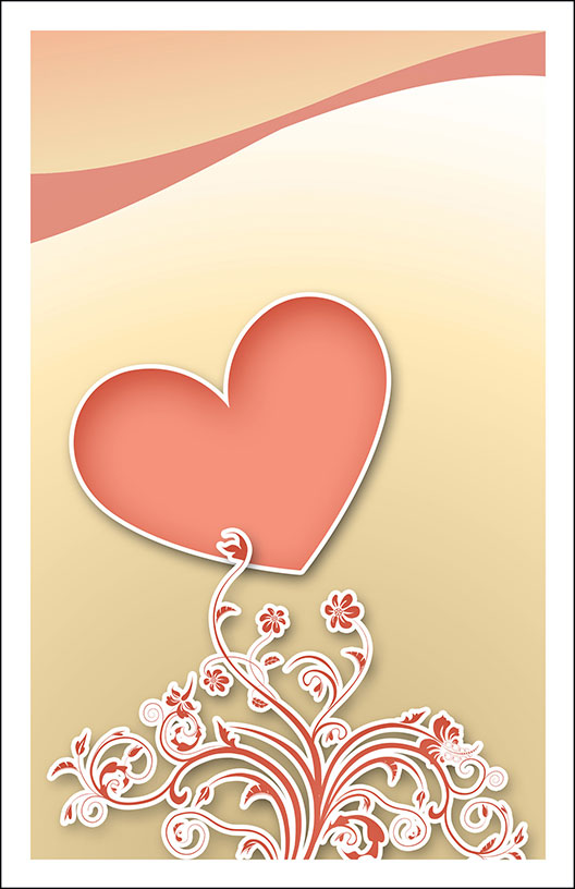 Wedding Program Cover Template 9A